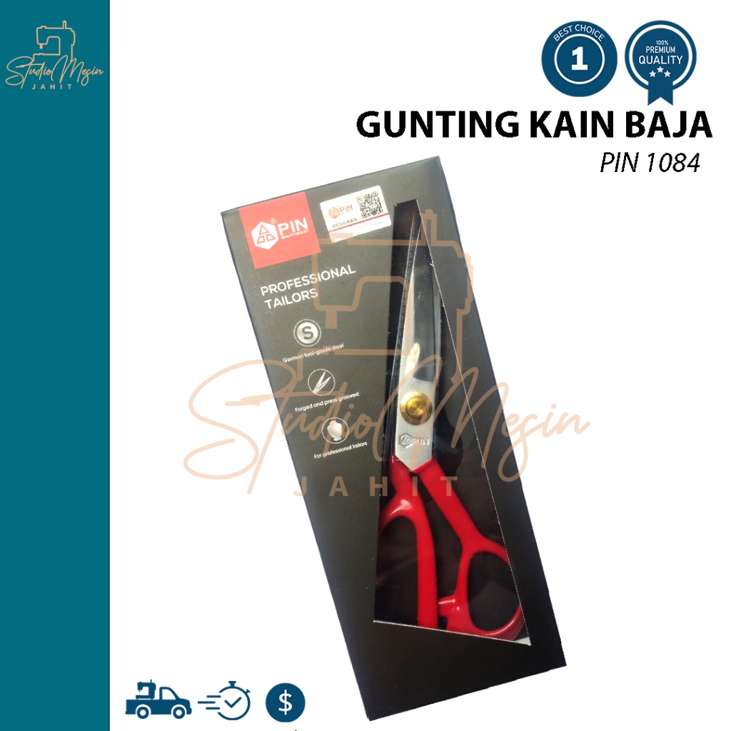 Jual PIN 1084 Gunting Kain Jahit Baja Profesional ORIGINAL | Shopee ...