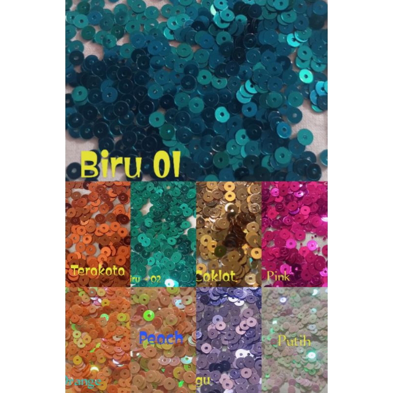 Jual Payet Piring Bulat Flat 4 MM ( 10 gr) | Shopee Indonesia