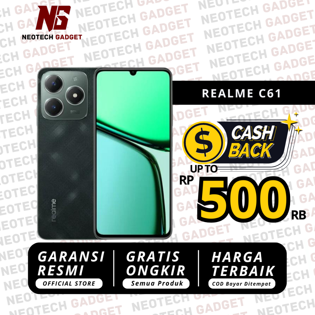 Jual REALME C61 8GB 128GB ORIGINAL GARANSI RESMI | Shopee Indonesia