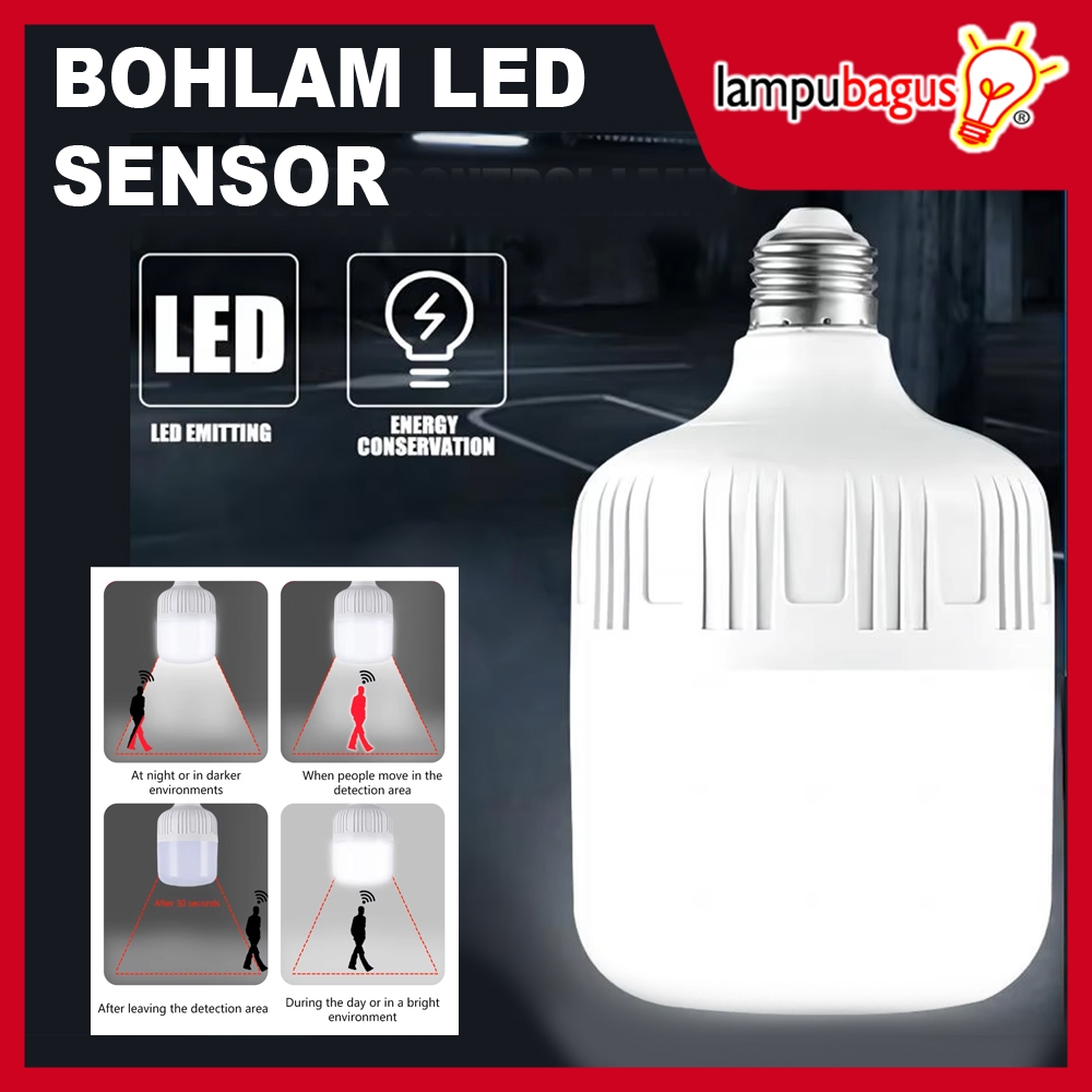 Jual Bohlam LED Murah / Lampu Bohlam LED Sensor Gerak Cahaya Putih ...