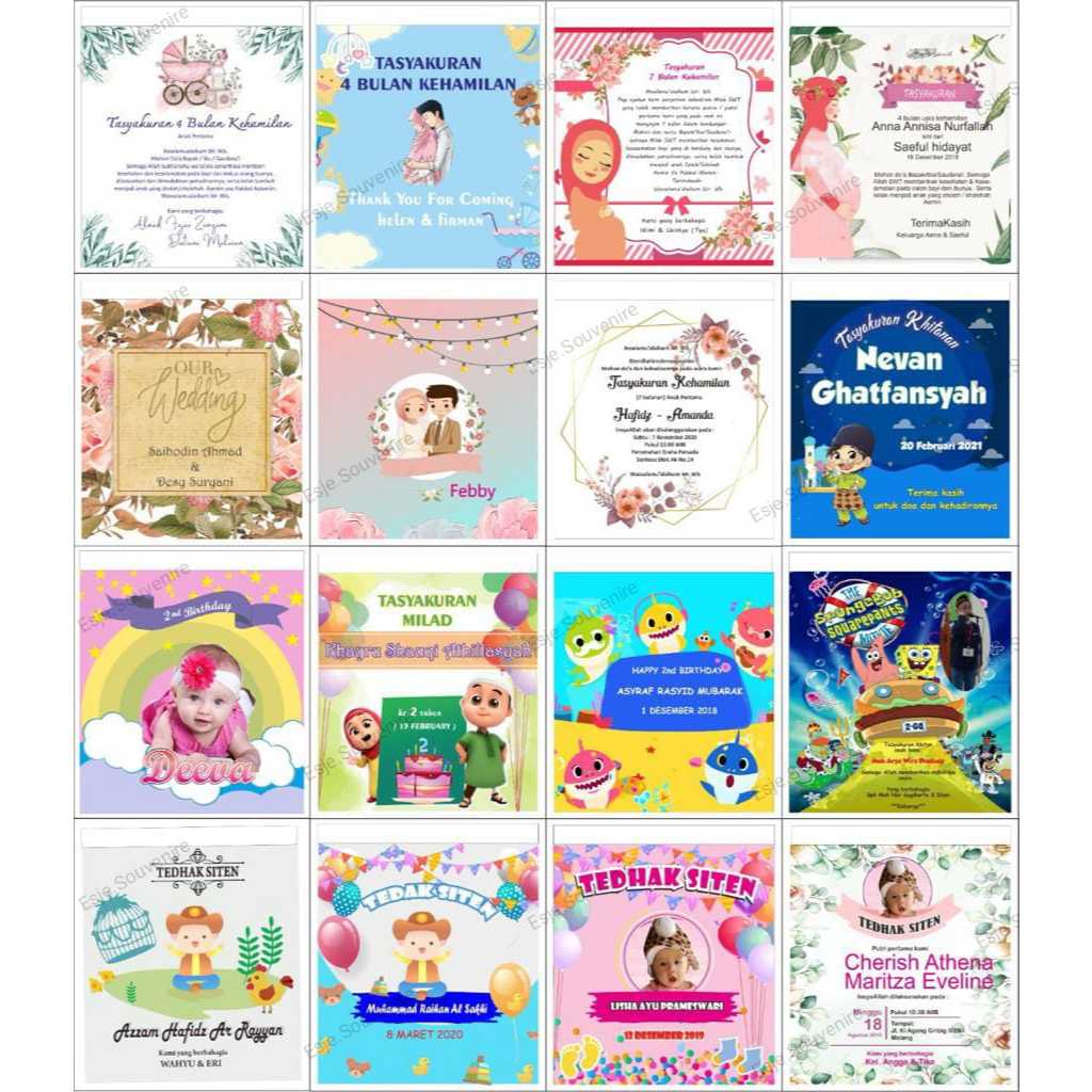 Jual TAS SYUKURAN AQIQAH CUSTOM PRE ORDER FREE DESAIN BAHAN SPOUNDBOUND ...