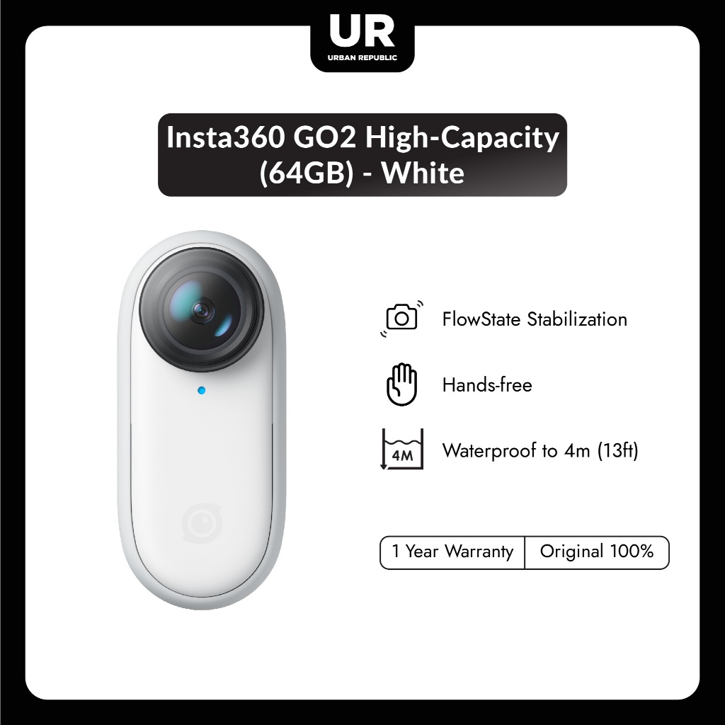 Jual Insta360 Go2 High-Capacity (64GB) - White | Shopee Indonesia