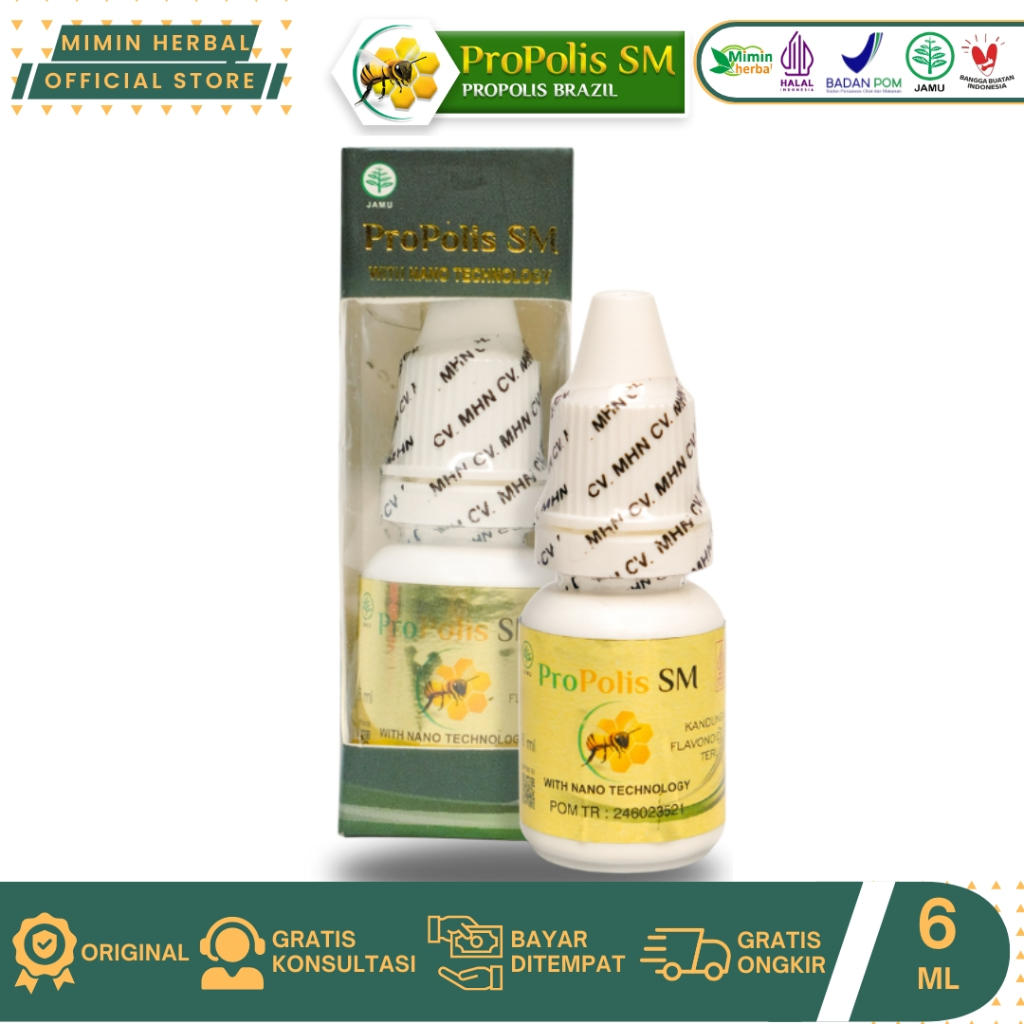 Jual Propolis SM Isi 6ml BPOM Ekstrak Propolis Brazil | Shopee Indonesia