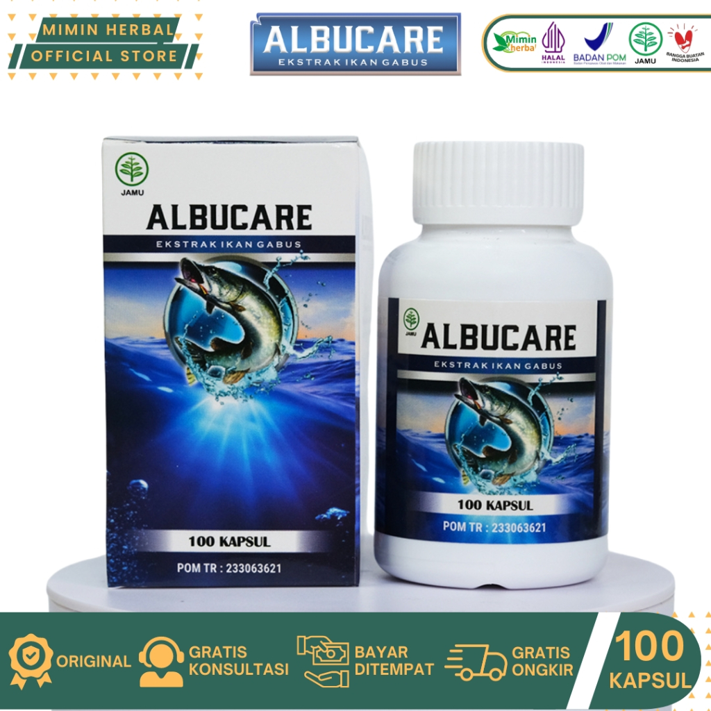 Jual Albucare 100 Kapsul Sari Ikan Kutuk Herbal BPOM | Shopee Indonesia