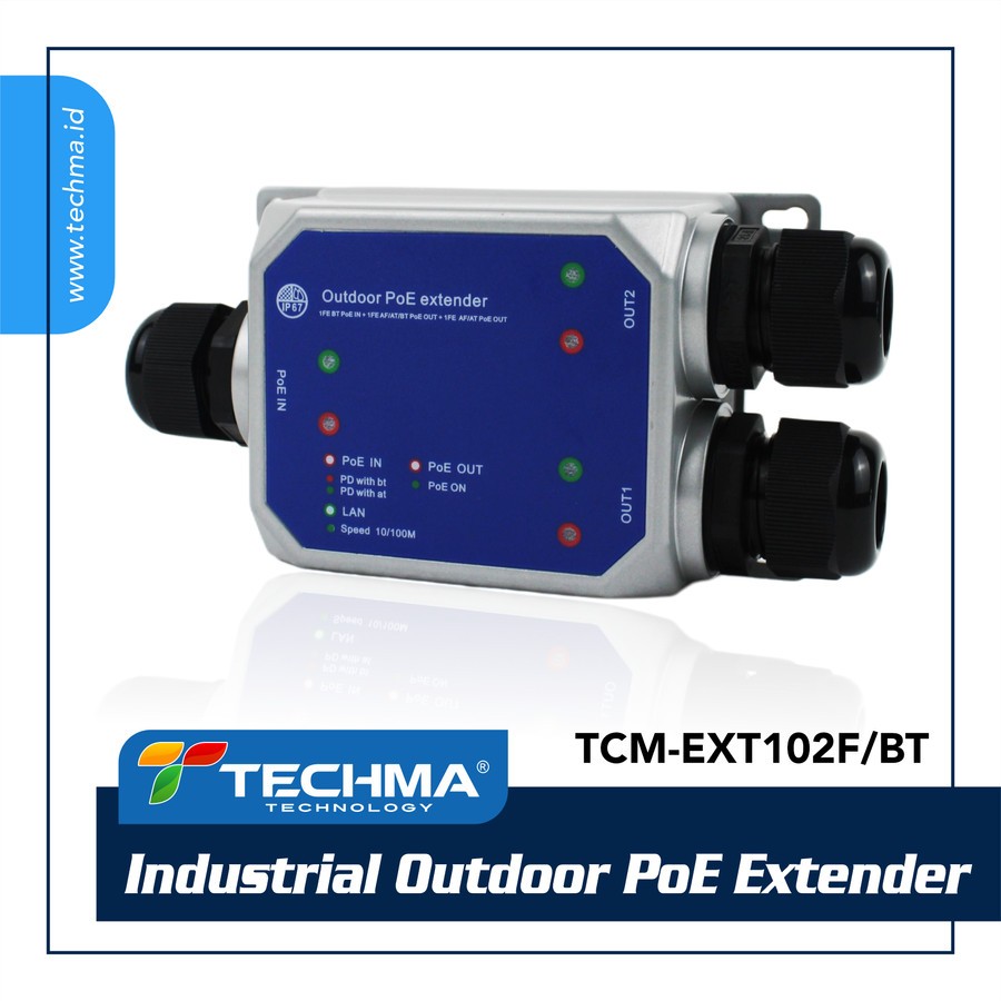 Jual Techma Active Poe Extender Switch Spliter 1port to 2port - 1TO2 ...