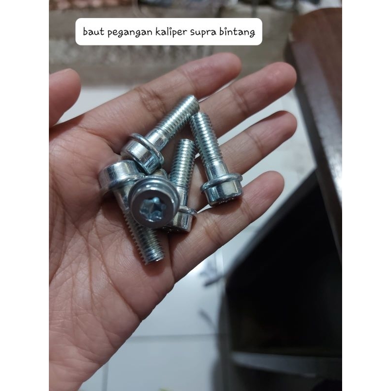 Jual BAUT PEGANGAN KALIPER SUPRA BINTANG 8X25 ISI 5PC | Shopee Indonesia
