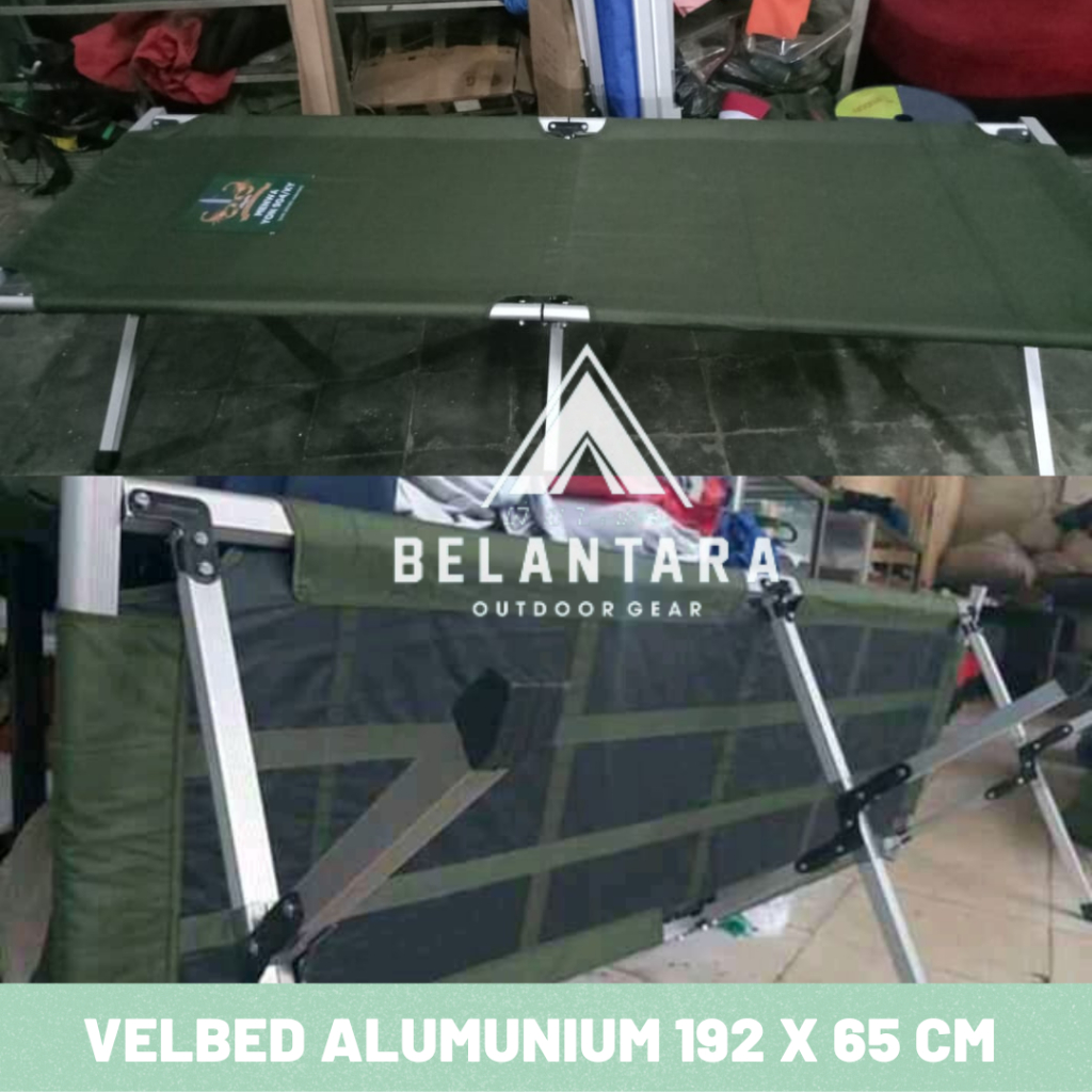 Jual VELBED ALUMUNIUM HIJAU TNI FELBED FILVED VELBET TEMPAT TIDUR ...