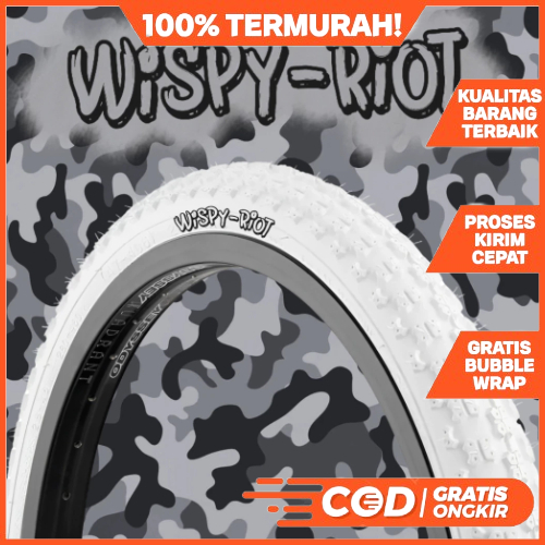 Jual Ban Luar Sepeda 20 x 2.125 Putih Wispy Riot Basic White Sepeda BMX ...
