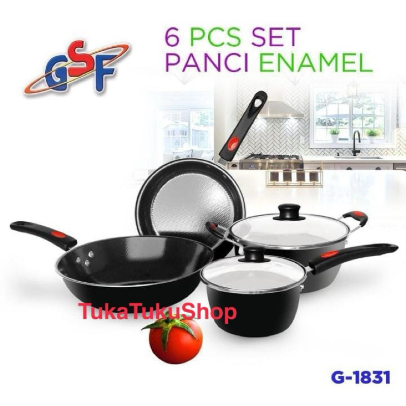 Jual Panci Set GSF 1831 Panci Enamel | Shopee Indonesia