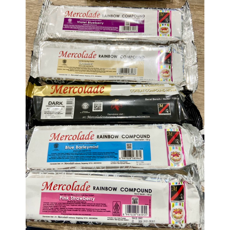 Jual Mercolade Rainbow Compound 150g berbagai varian rasa | Shopee ...