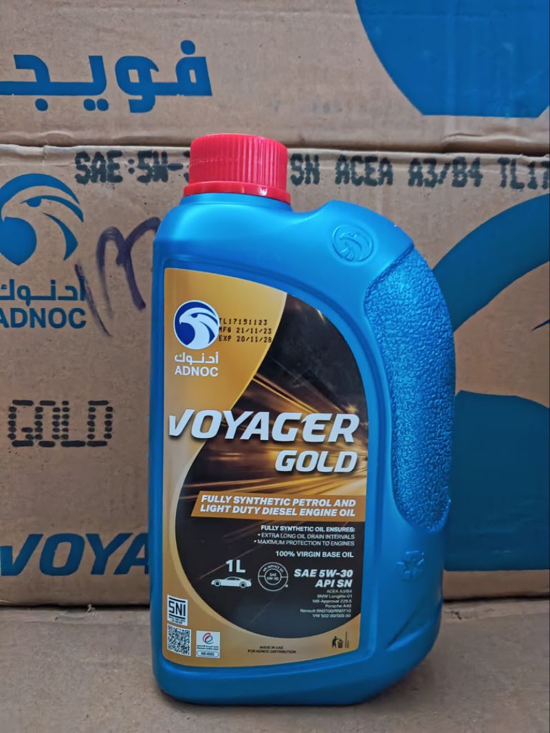 Jual Adnoc Voyager Gold 5W-30 API SN 1L | Shopee Indonesia