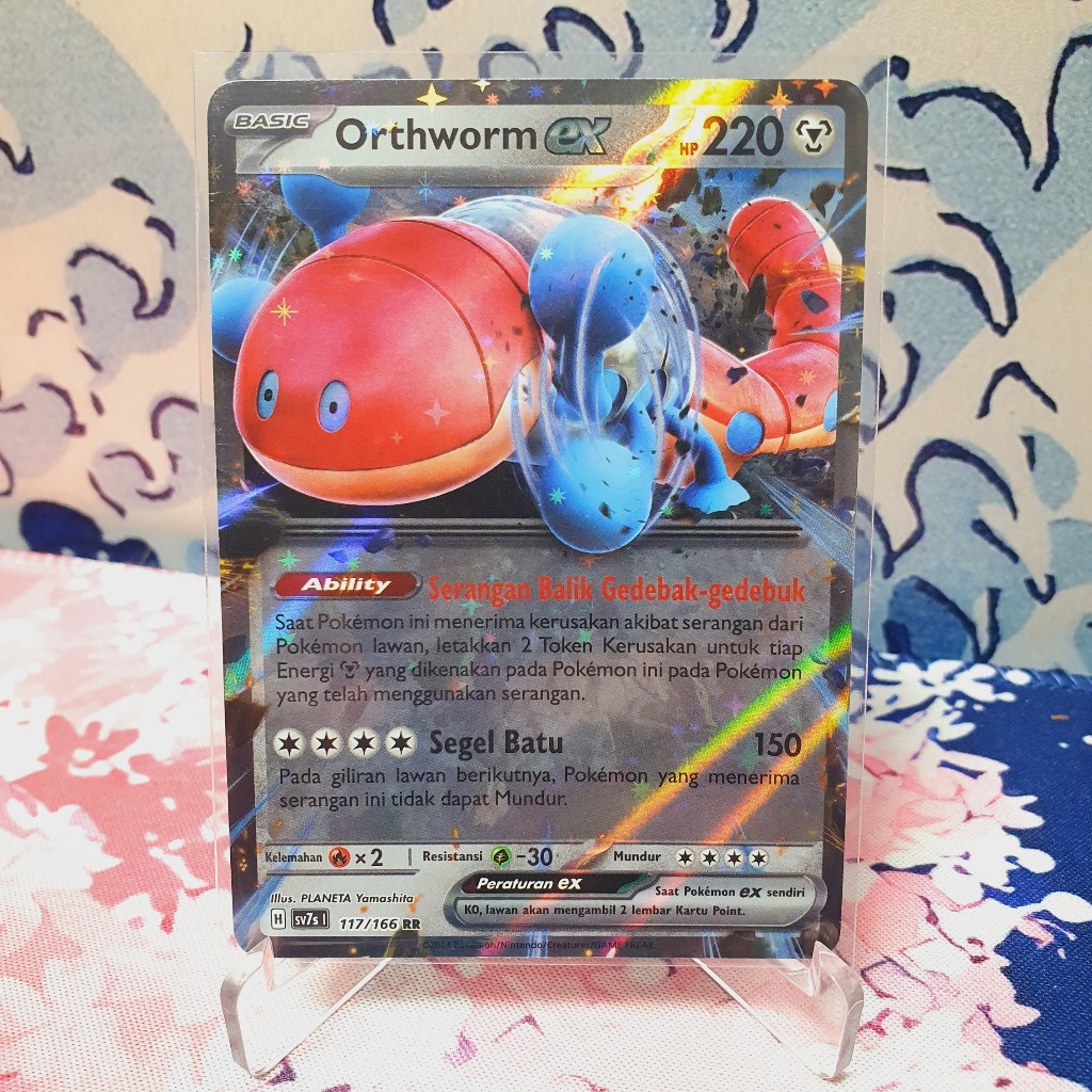 Jual Orthworm ex RR sv7s 117/166 Pokemon TCG Indonesia Bimbingan Rasi ...