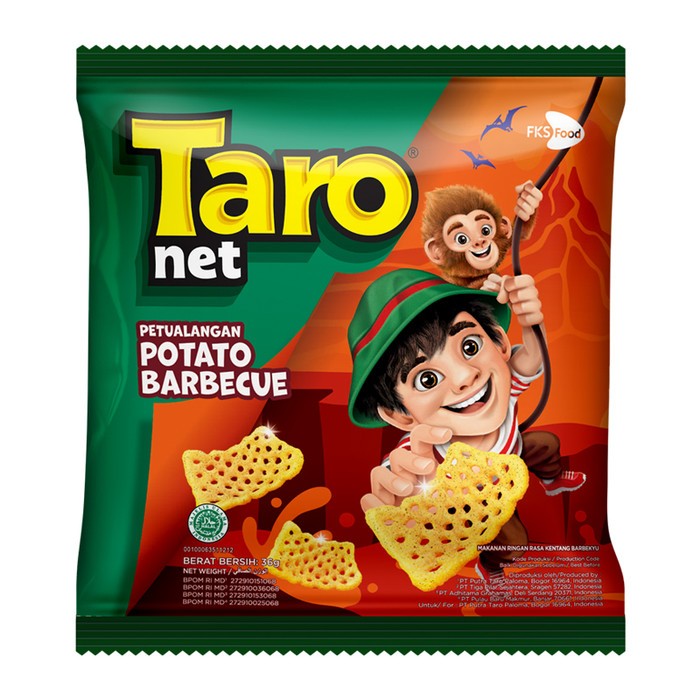 Jual Taro Net Snack Potato Barbeque 32 g | Shopee Indonesia