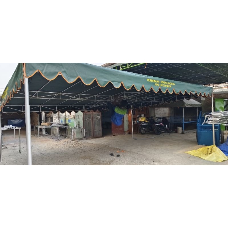 Jual Tenda terop 4x6 meter | pipa galvanis anti karat | terpal kapjeep ...