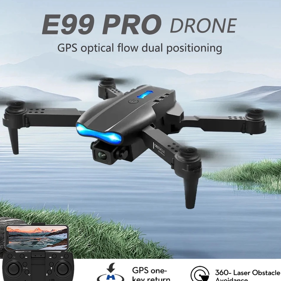 Jual Update Sekarang Smart Drone E99 Pro 4K Dual Kamera HD Drone Mini ...