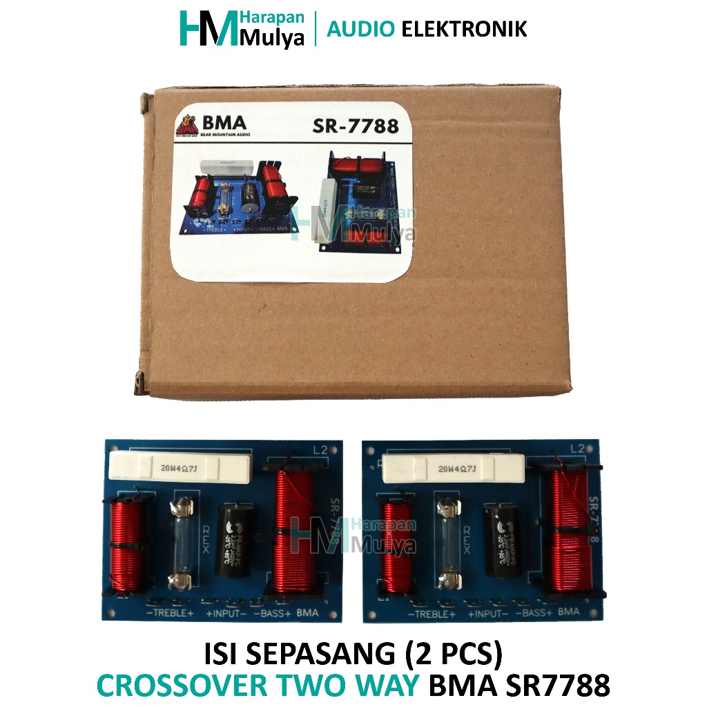 Jual Crossover 2 Way / Two Way Bass dan Tweeter BMA SR7788 (SEPASANG) | Shopee Indonesia