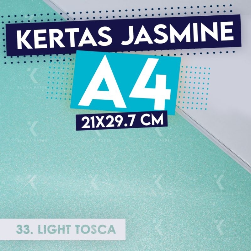 Jual Kertas Jasmine A4 LIGHT TOSCA 190 gsm Paper Flower Undangan KLAVA | Shopee Indonesia