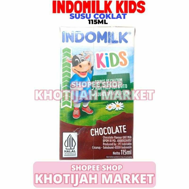 Jual Indomilk Kids Susu Rasa Coklat 115 ML | Shopee Indonesia
