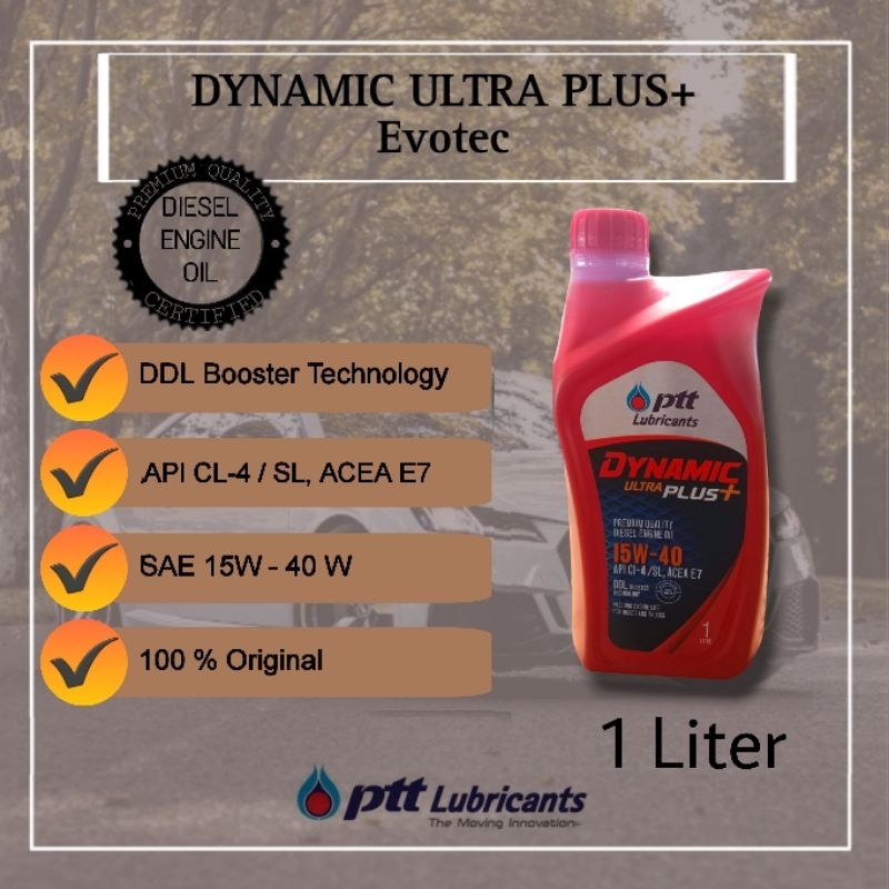 Jual PTT Lubricants Dynamic Plus+ Premium Quality Diesel Engine Oil API ...