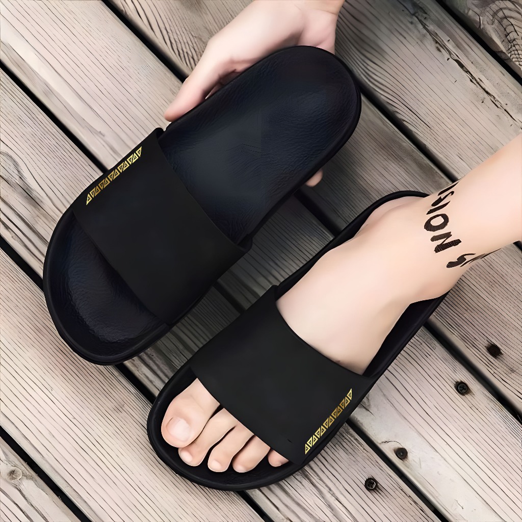 Jual Sendal / Sandal Pria / Laki laki / Cowok Cowo Slide Slip On ...
