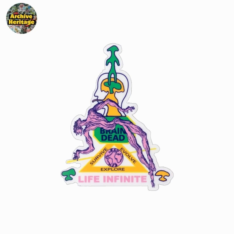 Jual sticker Brain Dead Life Infinite graphics clothing brand ...