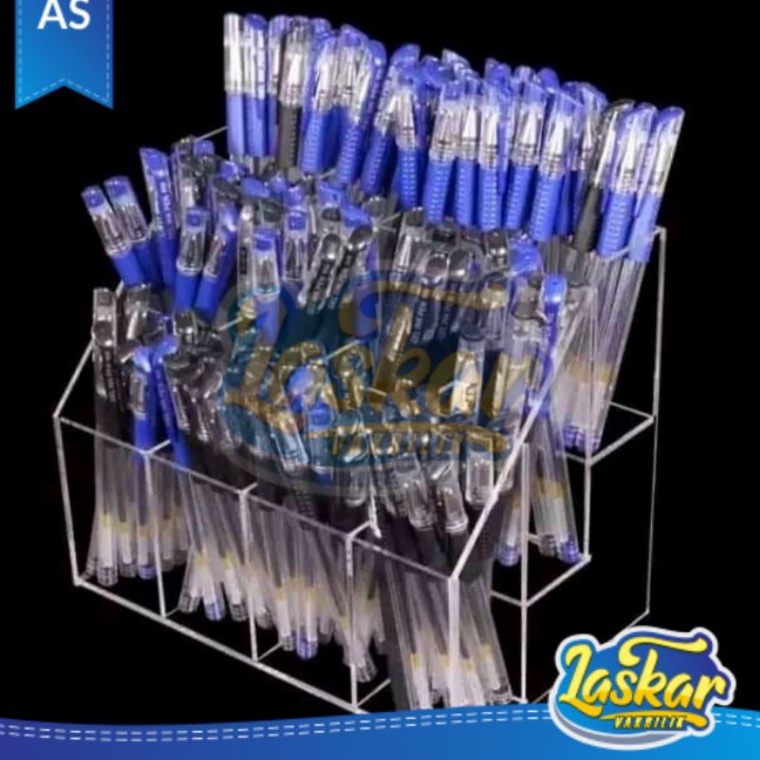 Jual Display tempat pulpen 3 tingkattempat spidol akrilik | Shopee ...