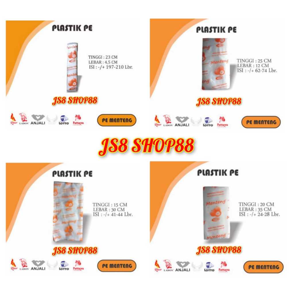 Jual PLASTIK PE MENTENG ES MAMBO ES LILIN BATU BURAM KUAH BAKSO GULA ...