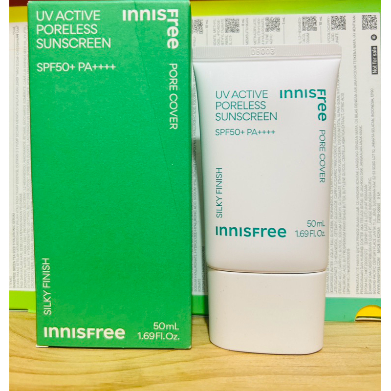 Jual Innisfree UV Active Poreless Sunscreen SPF50+ PA++++ 50ML | Shopee ...