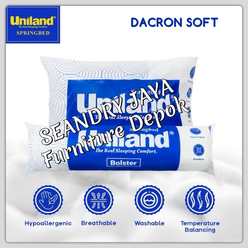 Jual BANTAL DACRON SOFT UNILAND 1 PCS/ORIGINAL/SEANDRY JAYA Furniture ...