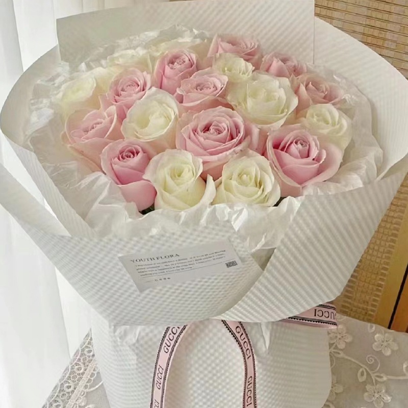Jual Kertas buket bunga polos Bubble Texture Wrapping Paper Timbul ...