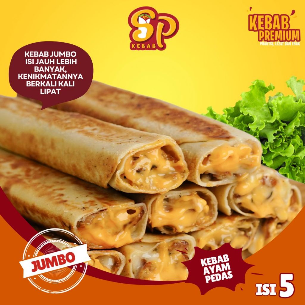 Jual KEBAB FROZEN TERLARIS KEBAB JUMBO DAGING AYAM SPkebab Daging Ayam ...