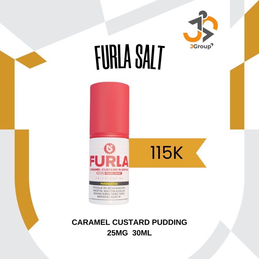 Jual FURLA CARAMEL CUSTARD PUDDING SALT NIC 30ML 25MG BY DJI E-LIQUID ...