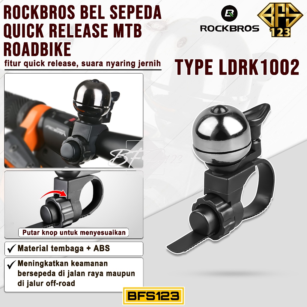 Jual ROCKBROS Bel Sepeda Quick Release MTB Roadbike SELI Bunyi Nyaring ...