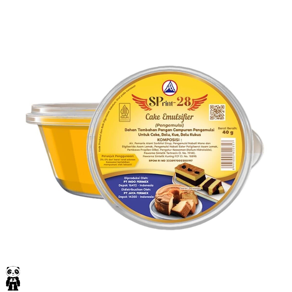 Jual SPrint-28 Cake Emulsifier 40g SP Pengembang Kue dan Bolu | Shopee Indonesia