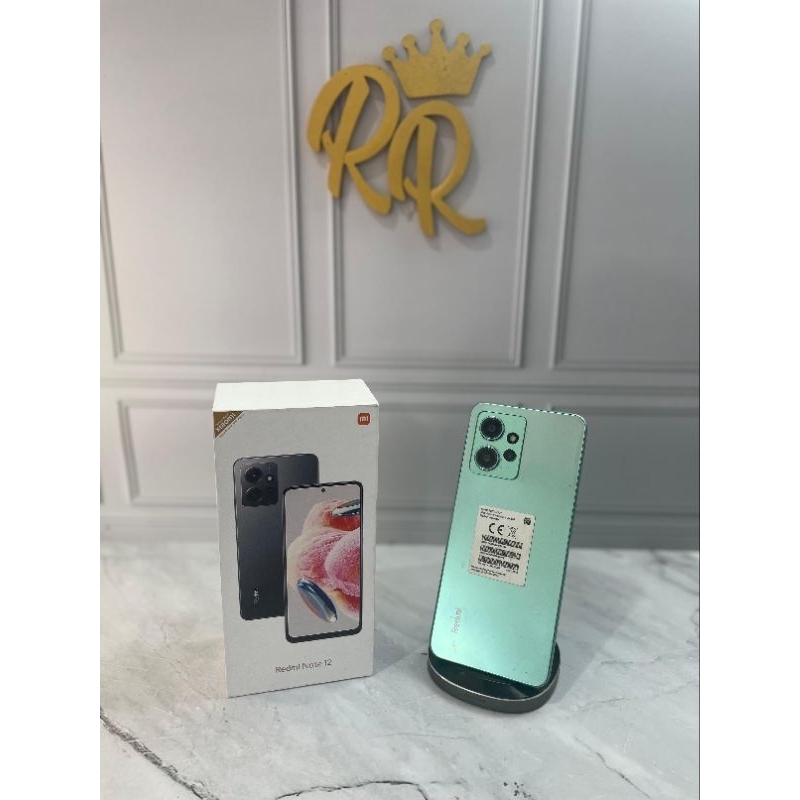 Jual Xiaomi Redmi Note 12 6/128 Mint green second fullset | Shopee Indonesia