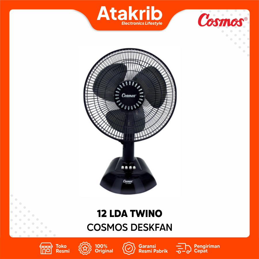 Jual COSMOS DESKFAN 12-LDA TWINO / 12 LDA TWINO 12 inch | Shopee Indonesia