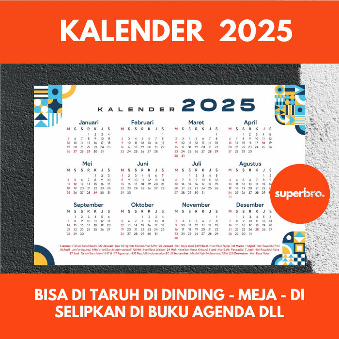 Jual KALENDER DINDING 2026 - KALENDER PLANNER 2026 - KALENDER POSTER 2026 - KALENDER MEJA 2026 ...