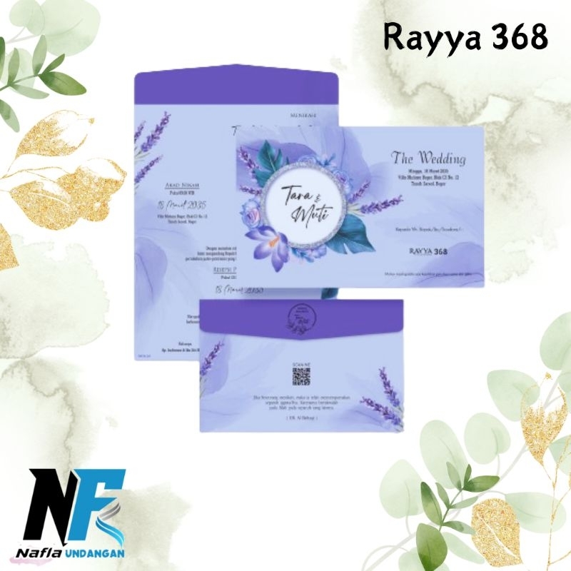 Jual Blangko Undangan atau Kertas Undangan Pernikahan RAYYA 368 Harga ...