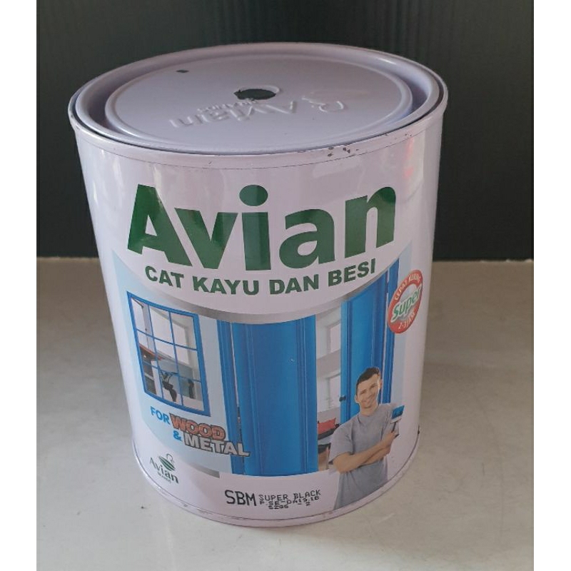 Jual Cat kayu dan besi avian warna hitam dof dop | Shopee Indonesia