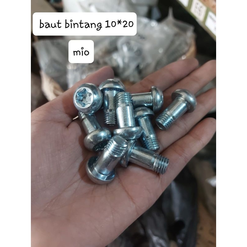Jual BAUT BINTANG MIO 10-20 GALVANIS ISI 5PC | Shopee Indonesia