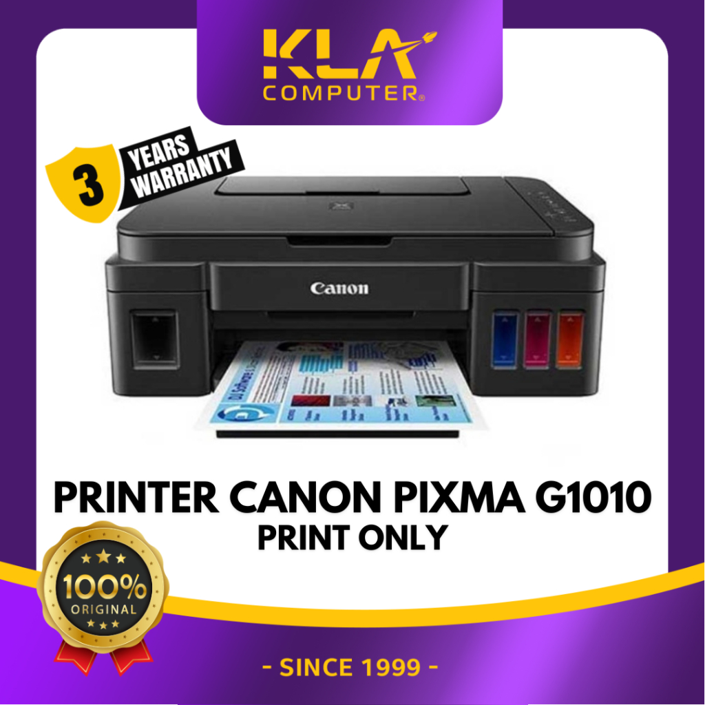 Jual Printer Ink Tank CANON PIXMA G1010 - Print Only - Printer Fungsi ...
