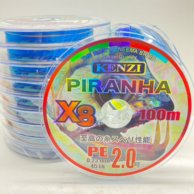 Jual SENAR PE KENZI PIRANHA X8 100M | Shopee Indonesia
