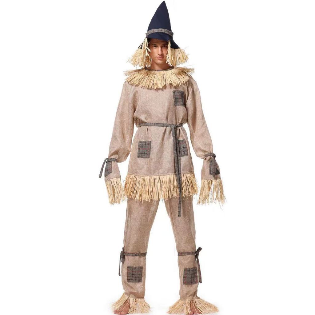 Jual M-XL Halloween Men's Costume Role Play Scarecrow Men's Holiday ...