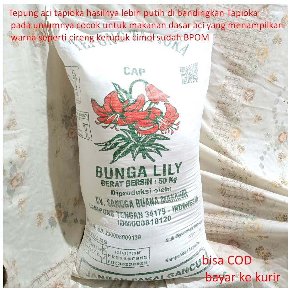 Jual Tepung aci tapioka hasilnya lebih putih di bandingkan Tapioka pada ...