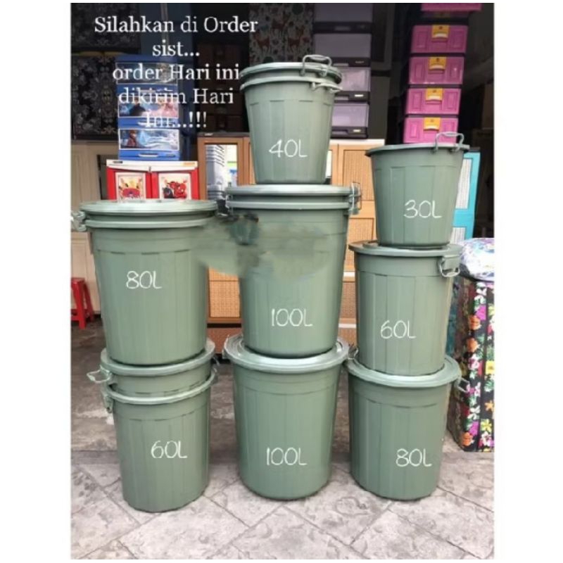 Jual EMBER TONG AIR MANDI PLASTIK TEBAL 30l , 40l , 50l , 60l , 80l , 100liter | Shopee Indonesia