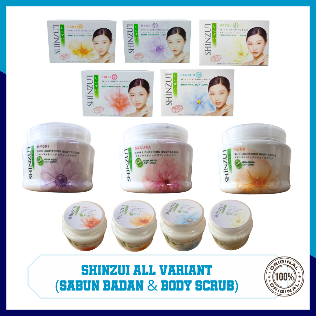 Jual SHINZUI ALL VARIANT SABUN BATANG | BODY SCRUB | Shopee Indonesia