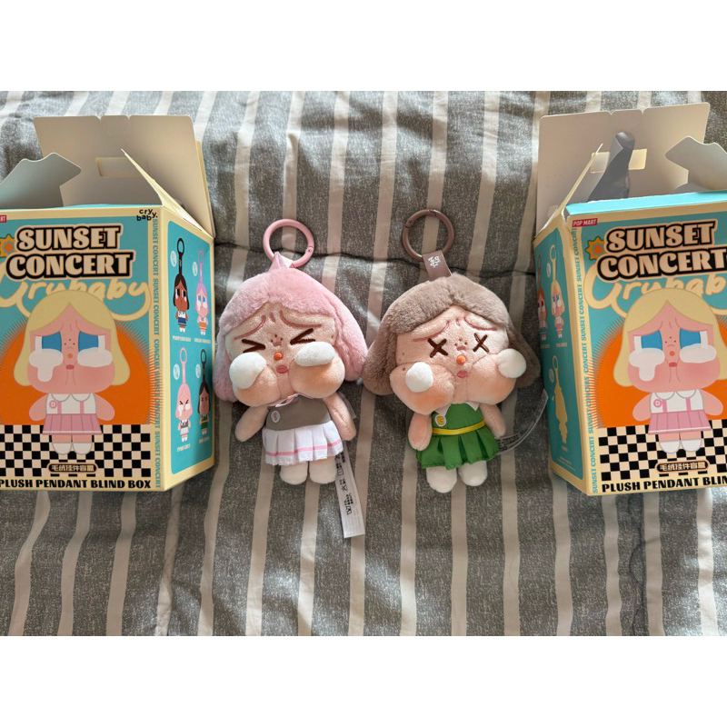 Jual POPMART Sunset Concert Cry Baby Pink Grey Dim Green CRYBABY PPG ...