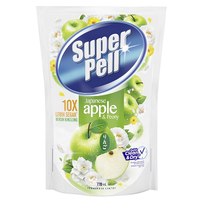 Jual Super Pell Cairan Pembersih Lantai Japanese Apple & Peony / Lemon ...