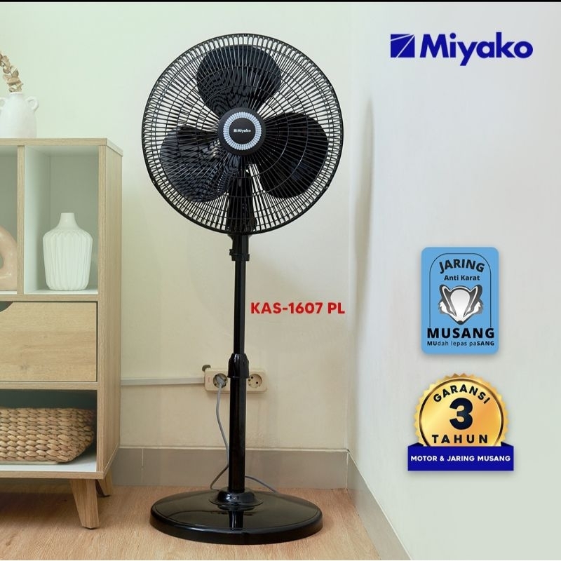 Jual Kipas Angin Berdiri 16 Inch Miyako 1607 PL Jaring Musang | Shopee ...