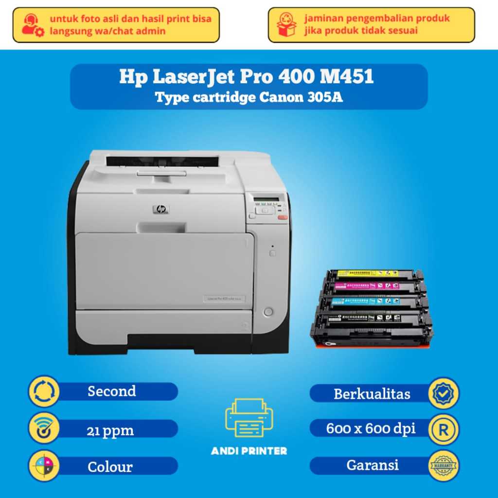 Jual printer hp laserset pro 400 m451 - printer foto dan printer stiker ...